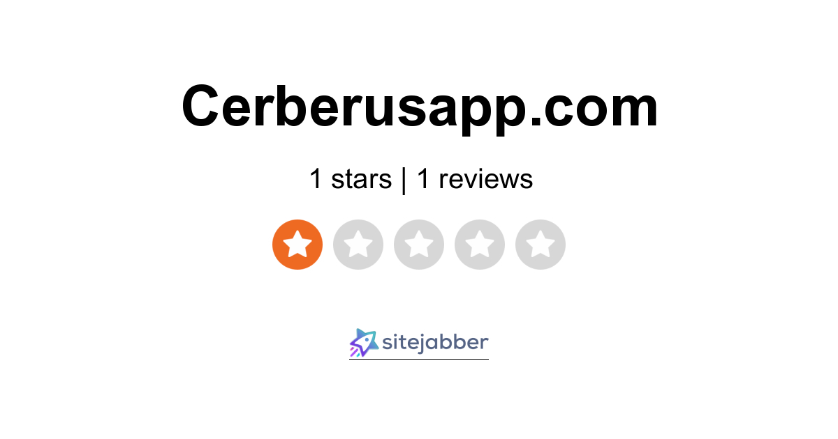 Cerberusapp Reviews - 1 Reviews of Cerberusapp.com | Sitejabber