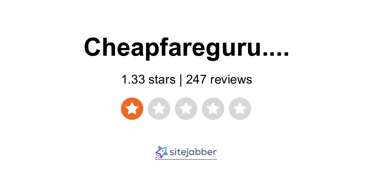 CheapFareGuru Reviews - Read 247 Customer Reviews of CheapFareGuru ...