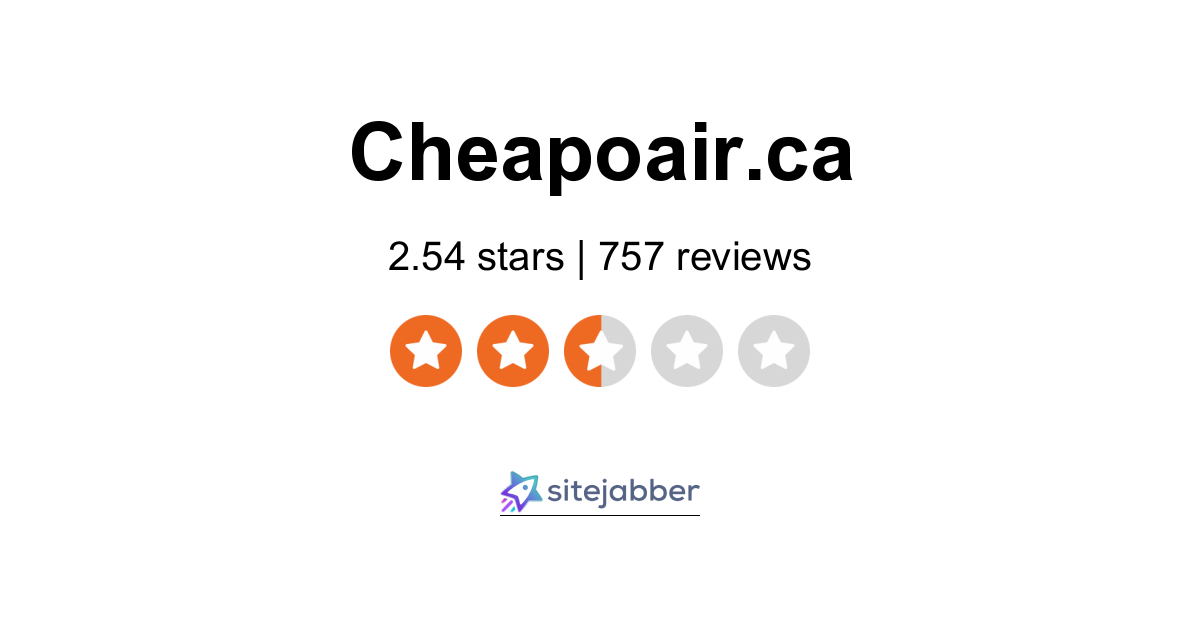 CheapOair.ca Reviews - Read 757 Customer Reviews of CheapOair.ca ...
