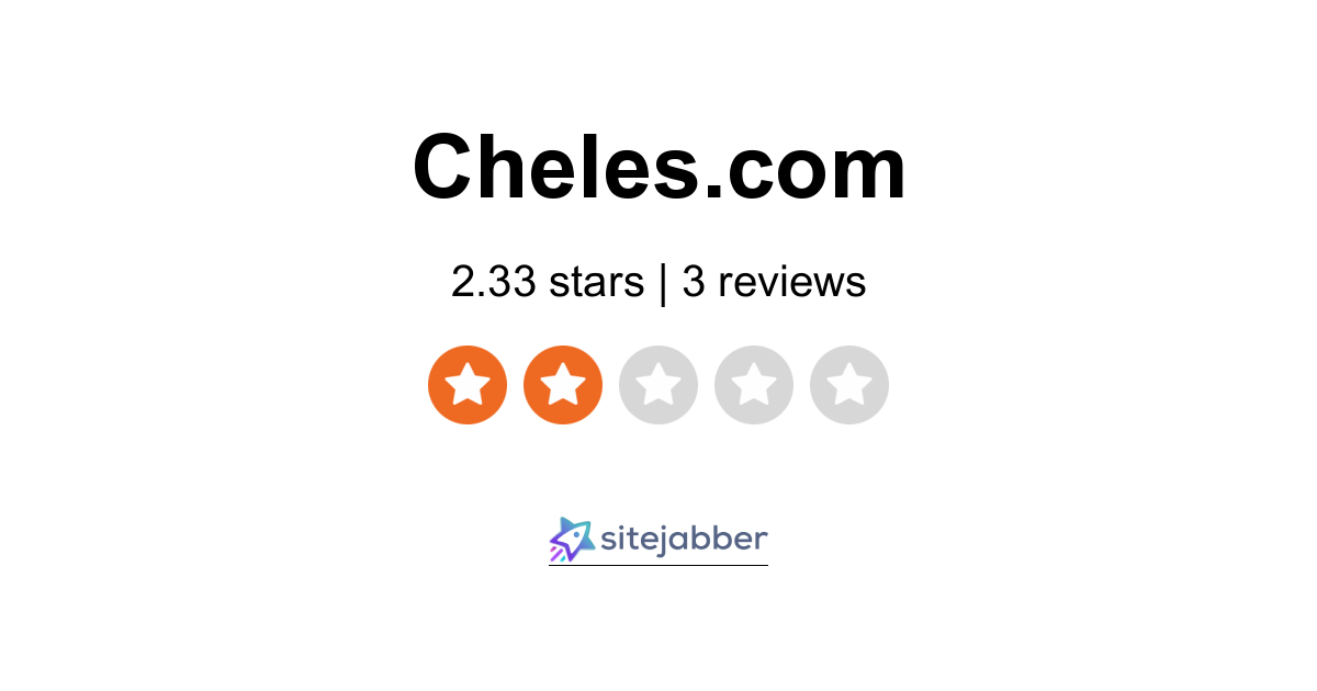 Cheles Reviews - 3 Reviews of Cheles.com | Sitejabber