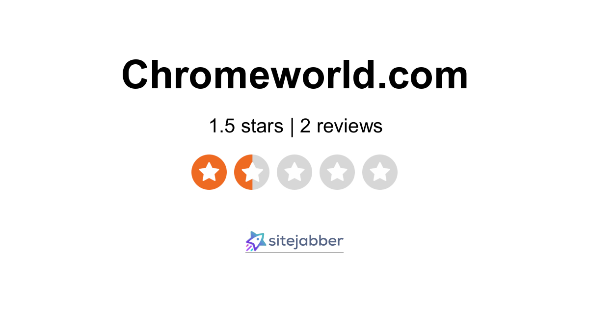 Chrome World Reviews - Read 2 Customer Reviews of Chrome World | Sitejabber