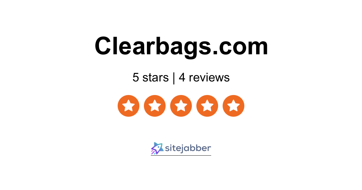ClearBags Reviews - Read 4 Customer Reviews of ClearBags | Sitejabber