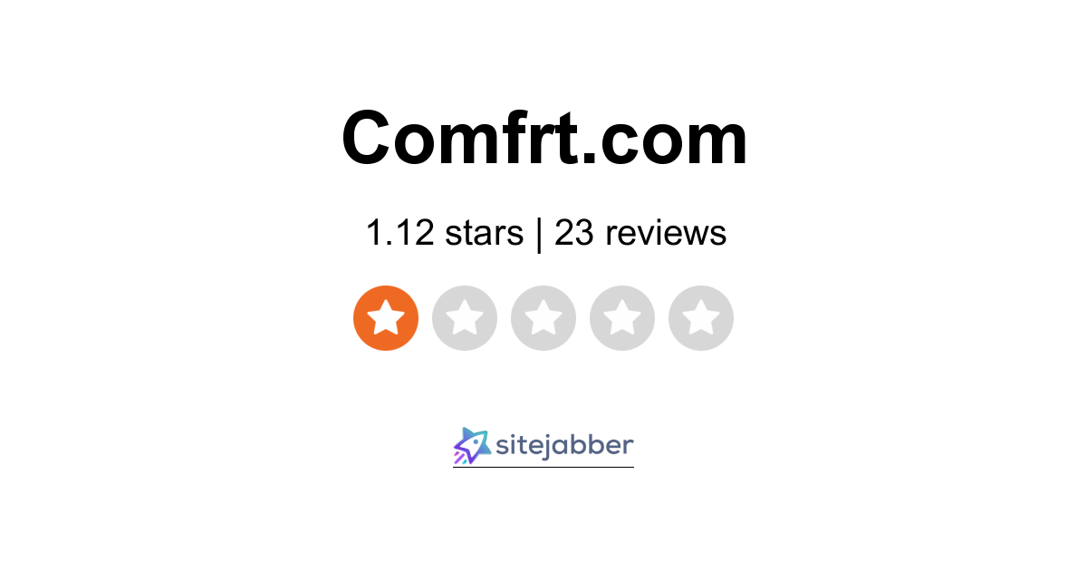 Comfrt Reviews - Read 22 Customer Reviews of Comfrt | Sitejabber