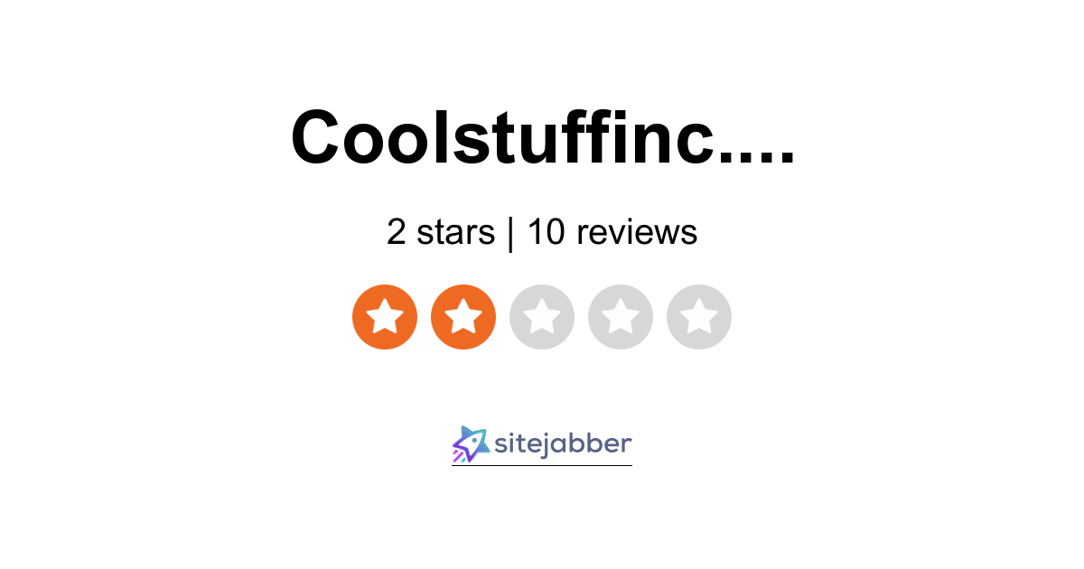 CoolStuffInc Reviews - Read 10 Customer Reviews of CoolStuffInc | Sitejabber