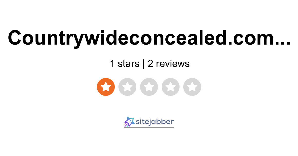 Countrywideconcealed Reviews - Read 2 Customer Reviews of ...