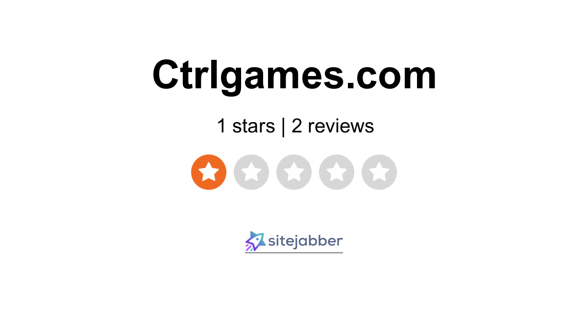 Ctrlgames Reviews - 2 Reviews of Ctrlgames.com | Sitejabber