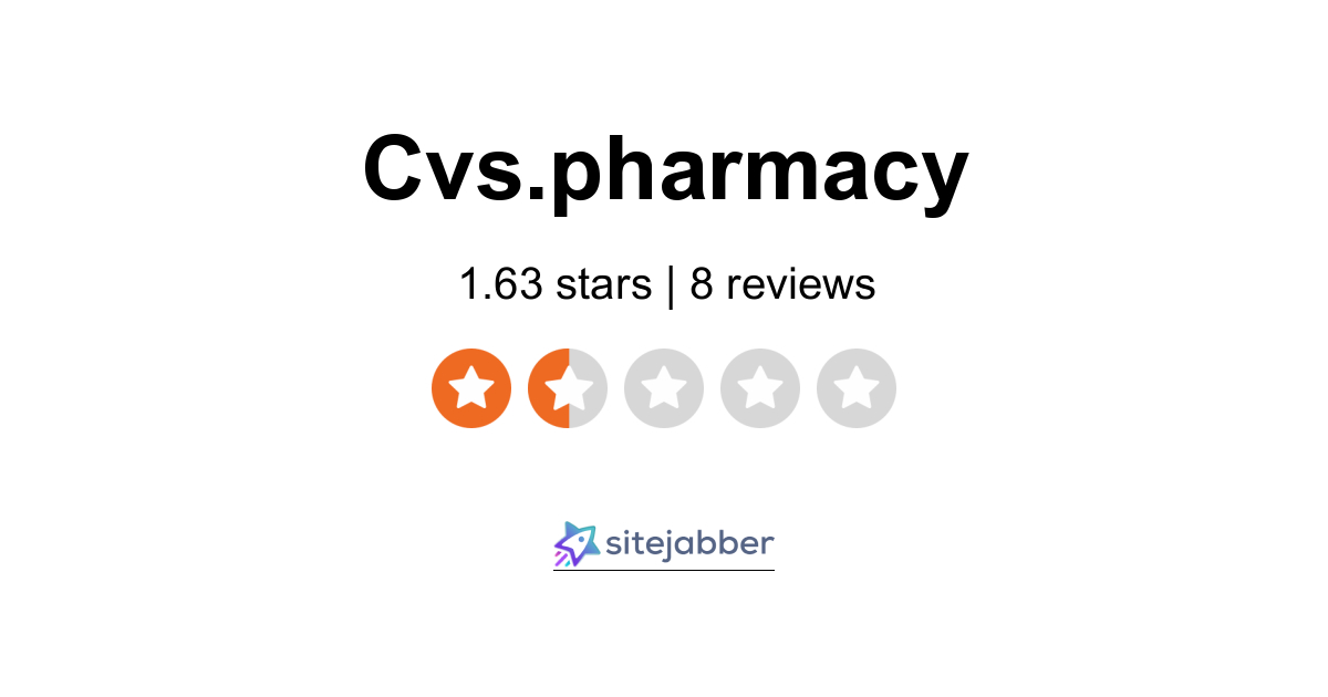 CVS pharmacy Reviews - 8 Reviews of Cvs.pharmacy | Sitejabber