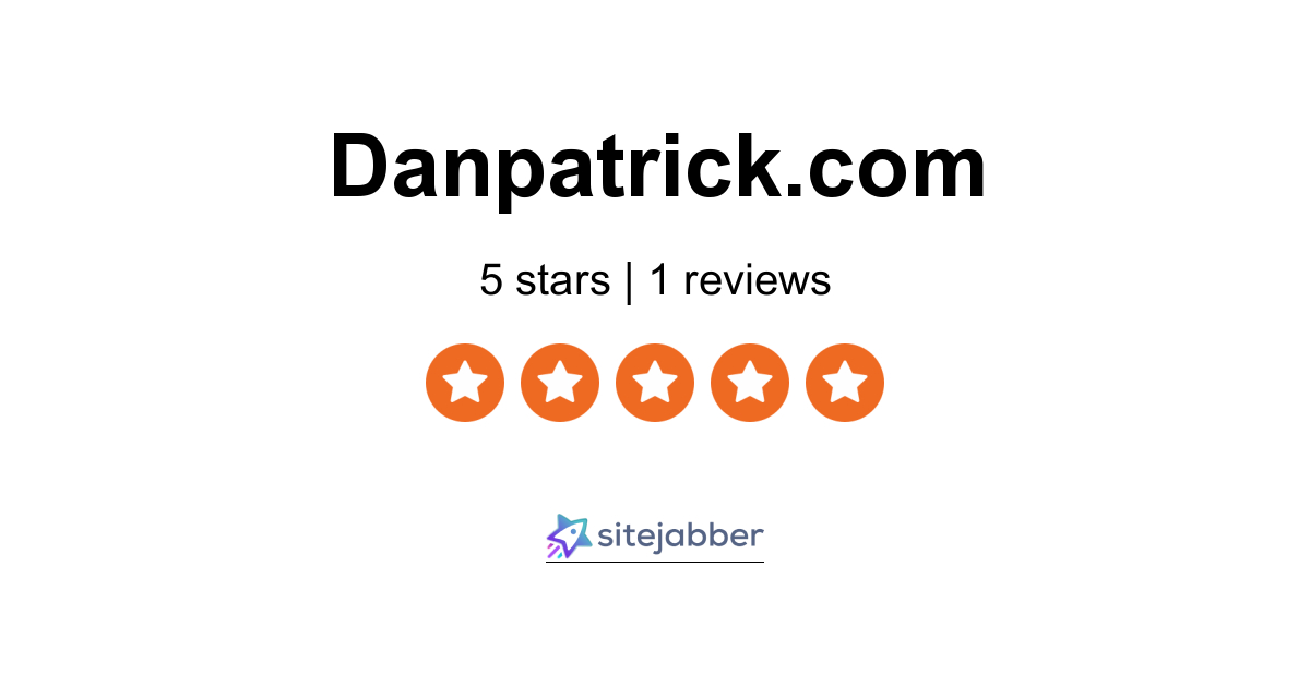Dan Patrick Reviews - 1 Reviews of Danpatrick.com | Sitejabber