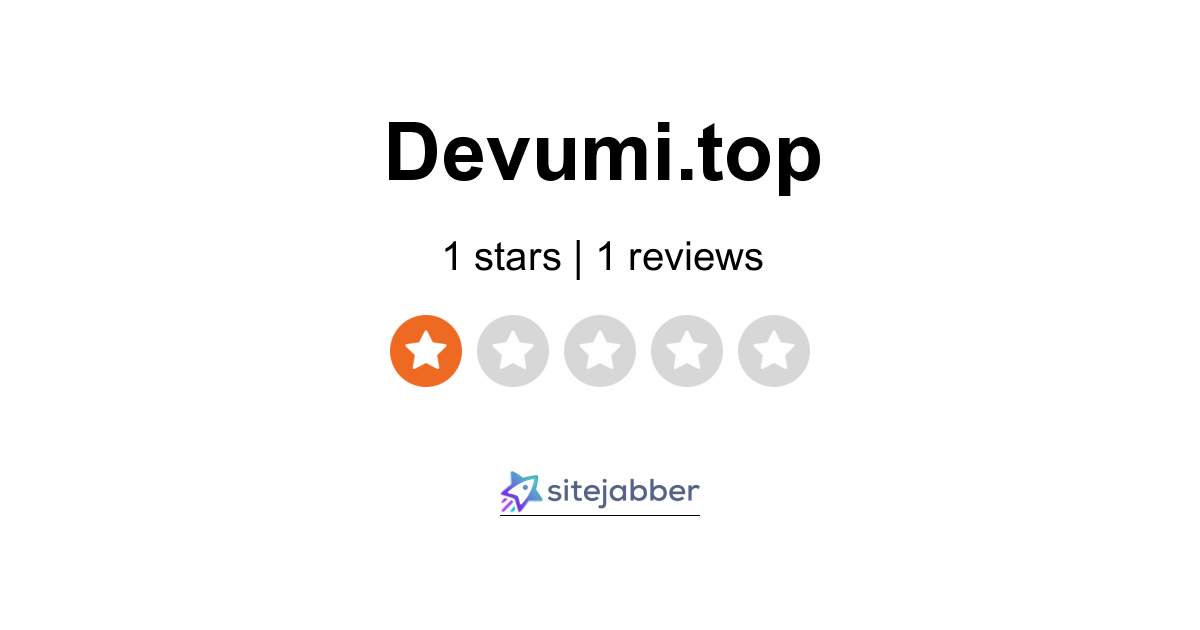 Devumi.top Reviews - Read 1 Customer Reviews of Devumi.top | Sitejabber
