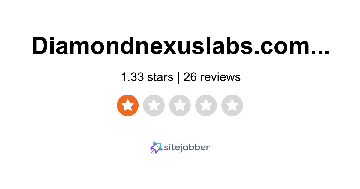 Diamond Nexus Labs Reviews - Read 26 Customer Reviews of Diamond Nexus ...