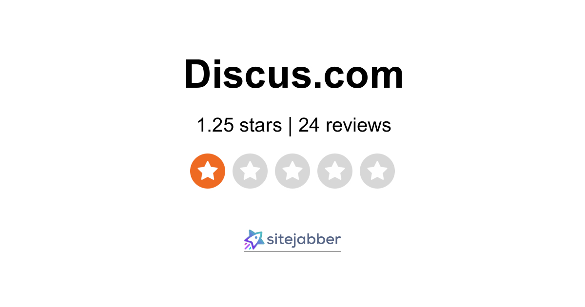 Discus Reviews - Read 24 Customer Reviews of Discus | Sitejabber