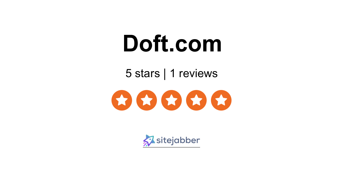 Doft Reviews - Read 1 Customer Reviews of Doft | Sitejabber