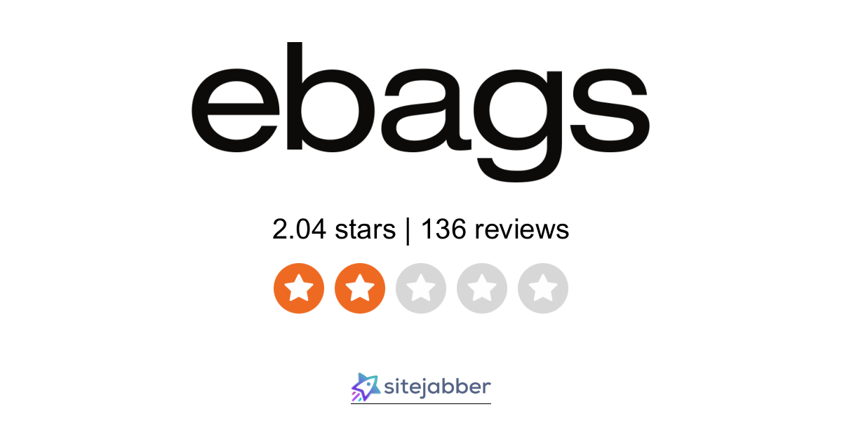 eBags Reviews - Read 136 Customer Reviews of EBags | Sitejabber
