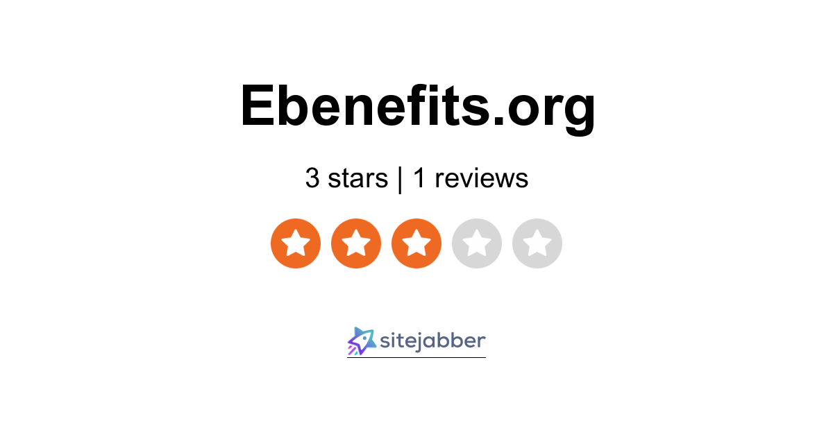 Ebenefits.org Reviews - 1 Reviews of Ebenefits.org | Sitejabber