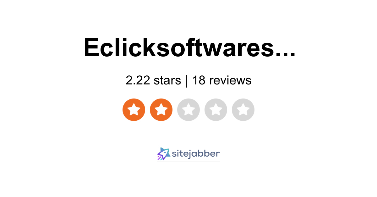 eClick Softwares Reviews - Read 18 Customer Reviews of EClick Softwares ...