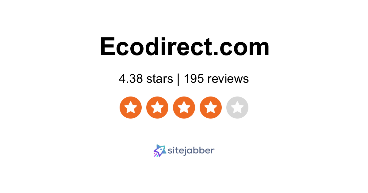 Ecodirect Reviews - Read 195 Customer Reviews of Ecodirect | Sitejabber