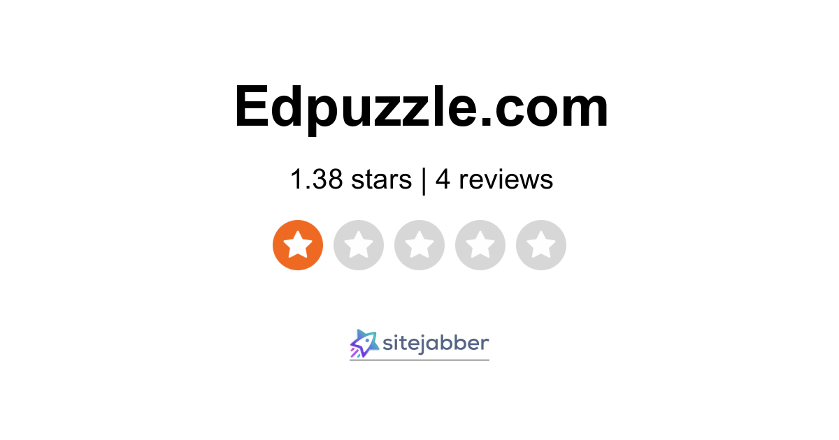 Edpuzzle Reviews - Read 4 Customer Reviews of Edpuzzle | Sitejabber