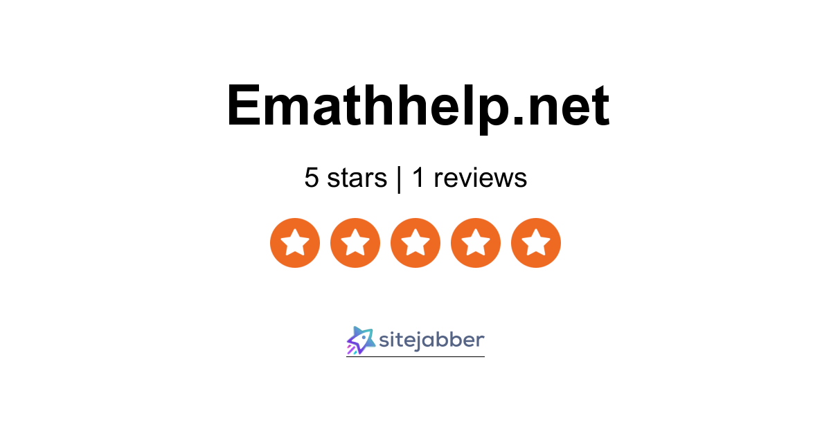 Emathhelp.net Reviews - Read 1 Customer Reviews of Emathhelp.net ...