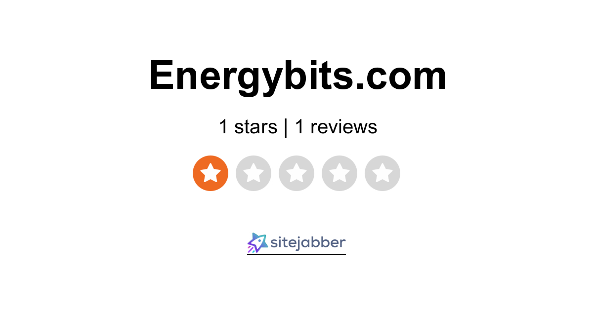ENERGYbits Reviews - 1 Reviews of Energybits.com | Sitejabber