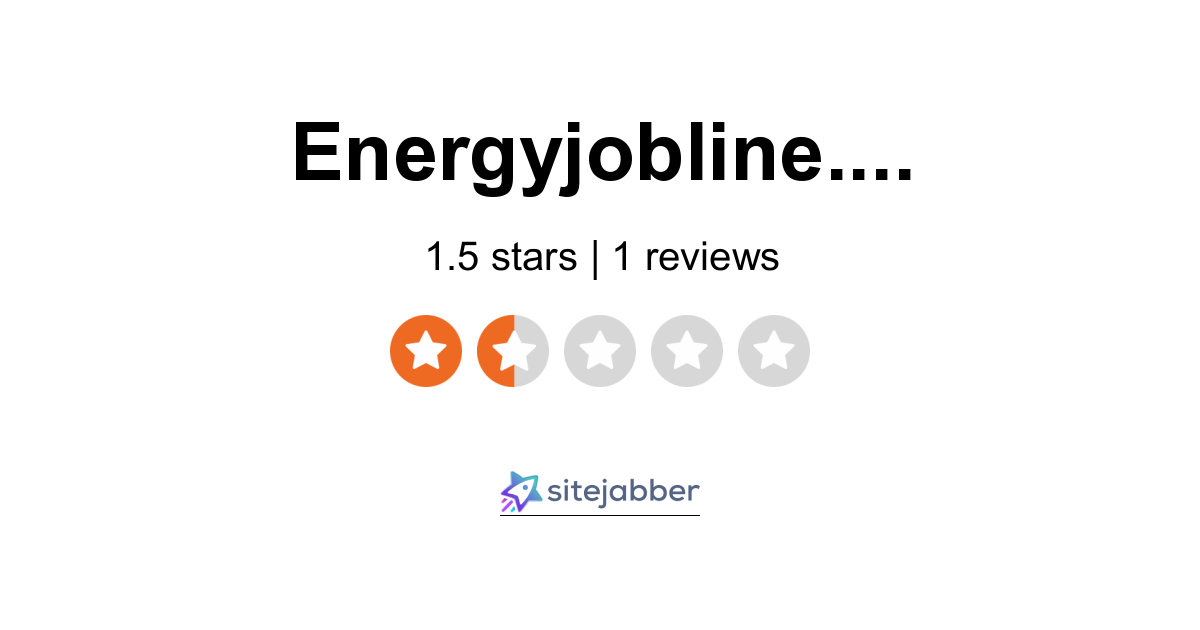 Energy Jobline Reviews - Read 1 Customer Reviews of Energy Jobline ...