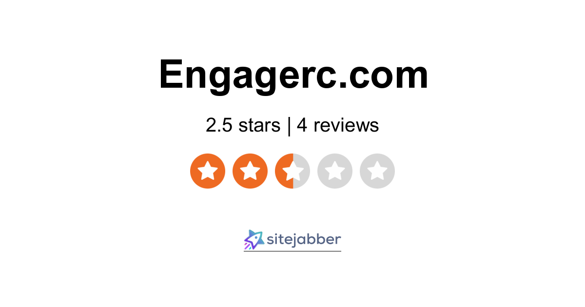 EngageRC Reviews - 4 Reviews of Engagerc.com | Sitejabber
