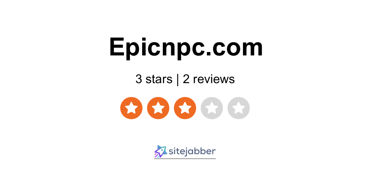 Epicnpc Reviews - Read 2 Customer Reviews of Epicnpc | Sitejabber