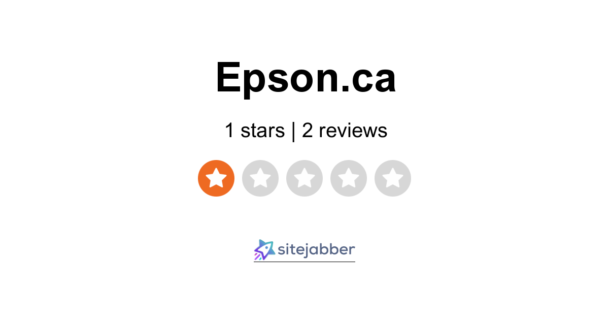 Epson.ca Reviews - Read 2 Customer Reviews of Epson.ca | Sitejabber