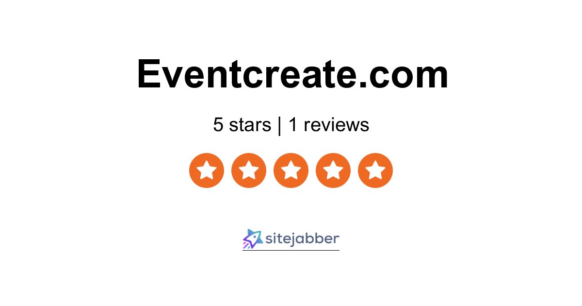 Eventcreate Reviews - Read 1 Customer Reviews of Eventcreate | Sitejabber