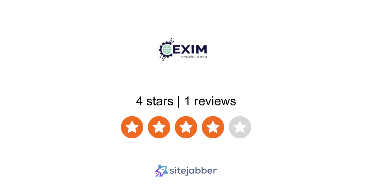 Exim Trade Data Reviews - 1 Reviews of Eximtradedata.com | Sitejabber
