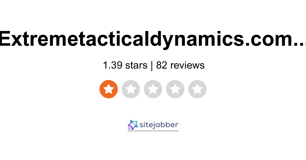 Extreme Tactical Dynamics Reviews - Read 82 Customer Reviews of Extreme ...