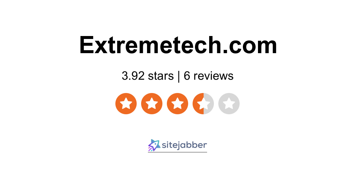 ExtremeTech Reviews - Read 6 Customer Reviews of ExtremeTech | Sitejabber