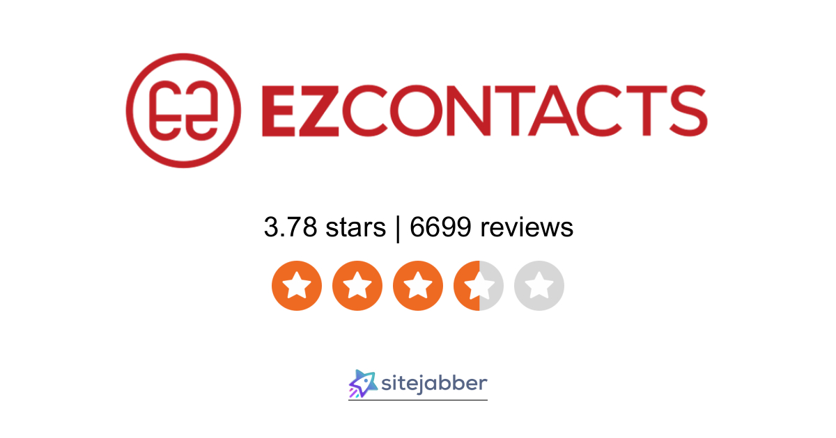 EZContacts Reviews - Read 6,676 Customer Reviews of EZContacts | Sitejabber