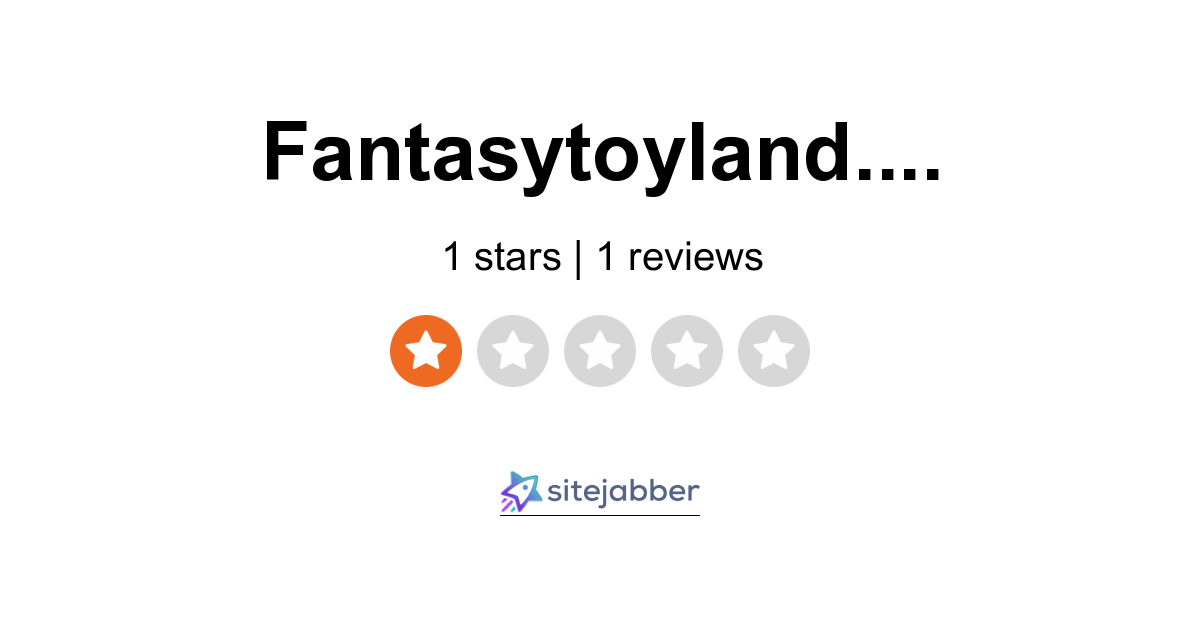 Fantasy Toyland Reviews - Read 1 Customer Reviews of Fantasy Toyland ...