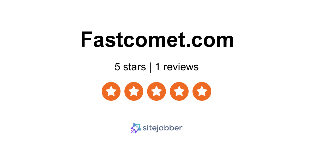 Fastcomet Reviews - 1 Reviews of Fastcomet.com | Sitejabber