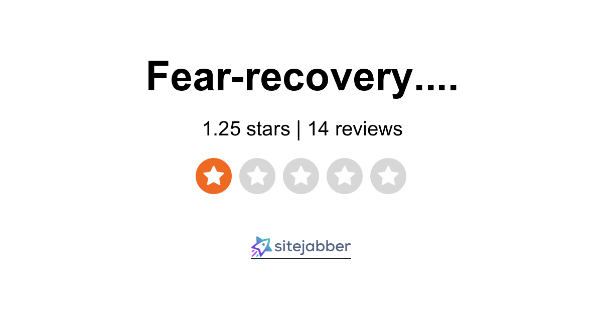 Fear-recovery Reviews - Read 14 Customer Reviews of Fear-recovery ...