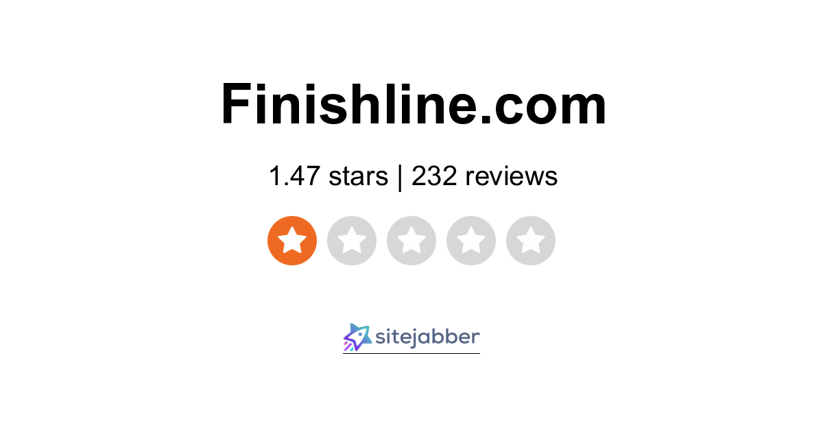 Finish Line Reviews - Read 232 Customer Reviews of Finish Line | Sitejabber