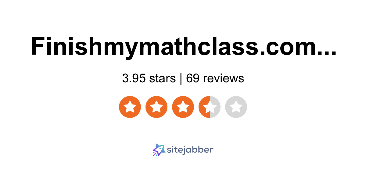Finish My Math Class Reviews - Read 69 Customer Reviews of Finish My ...