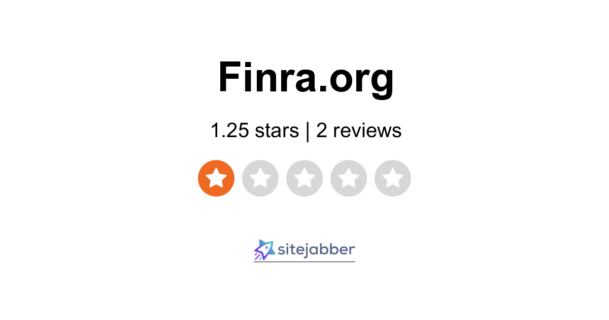 Finra.org Reviews - 1 Reviews of Finra.org | Sitejabber