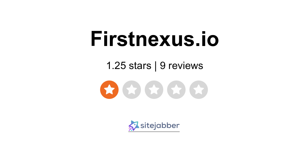 Firstnexus.io Reviews - 1 Reviews of Firstnexus.io | Sitejabber