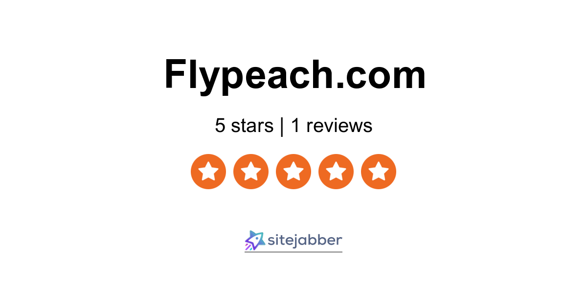 Flypeach Reviews - 1 Reviews of Flypeach.com | Sitejabber