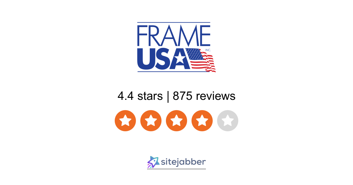Frame USA Reviews - Read 875 Customer Reviews of Frame USA | Sitejabber