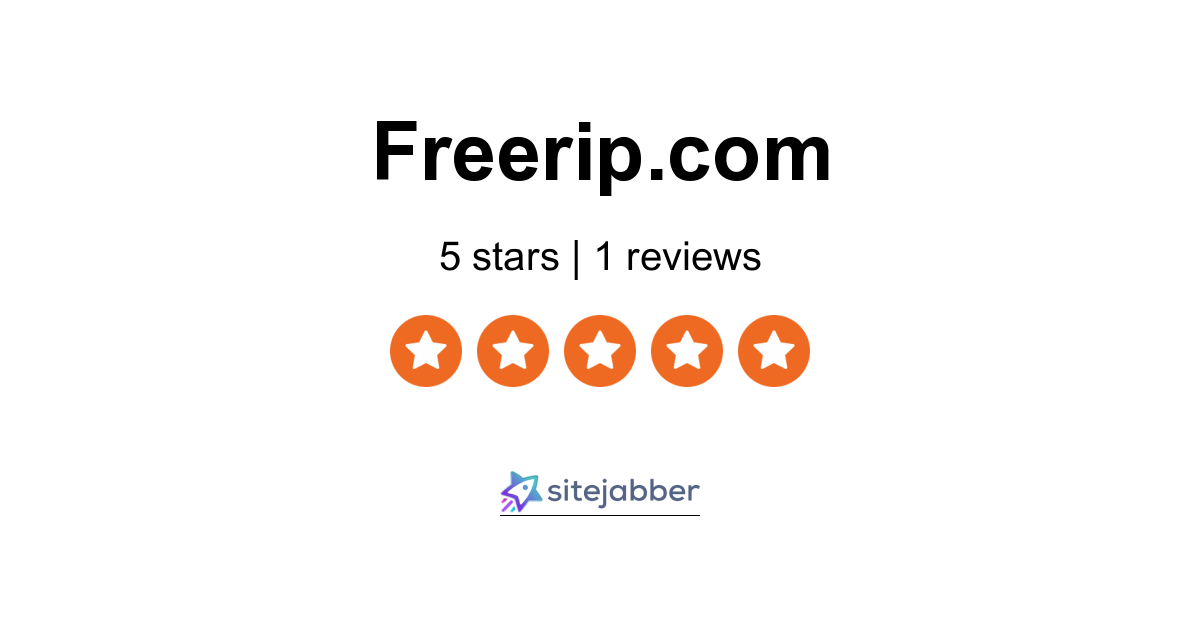 Freerip Reviews - Read 1 Customer Reviews of Freerip | Sitejabber