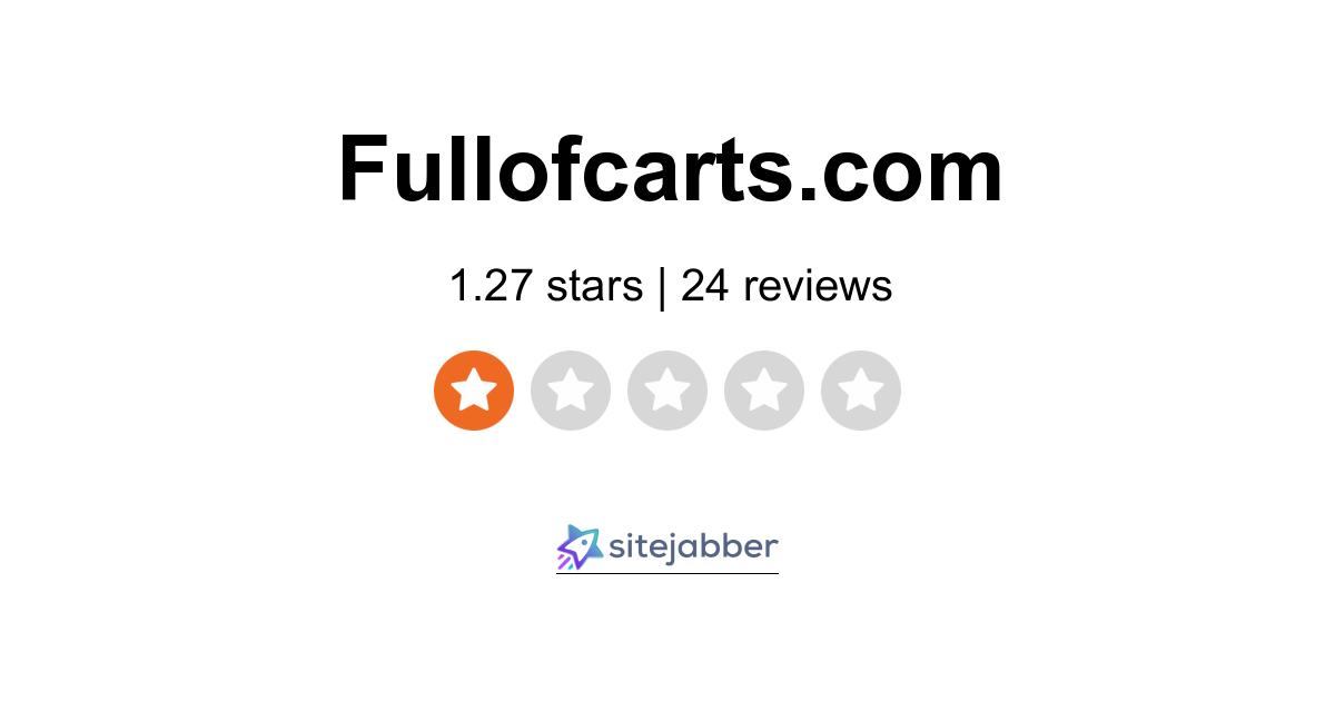 Fullofcarts Reviews - Read 24 Customer Reviews of Fullofcarts | Sitejabber