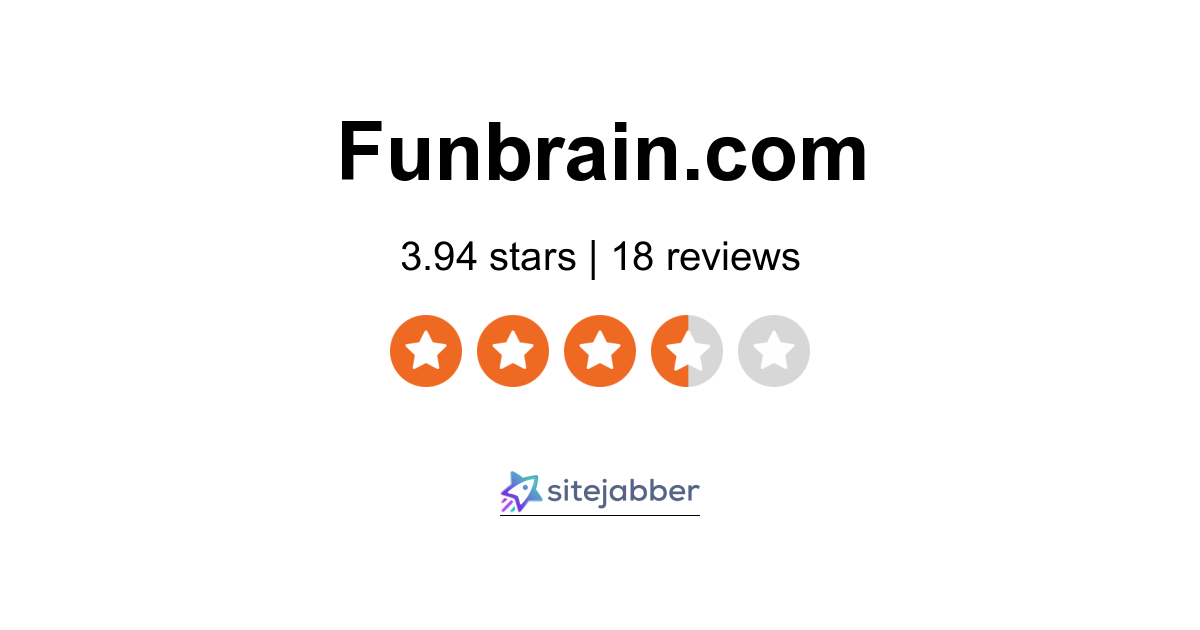 FunBrain Reviews - Read 18 Customer Reviews of FunBrain | Sitejabber