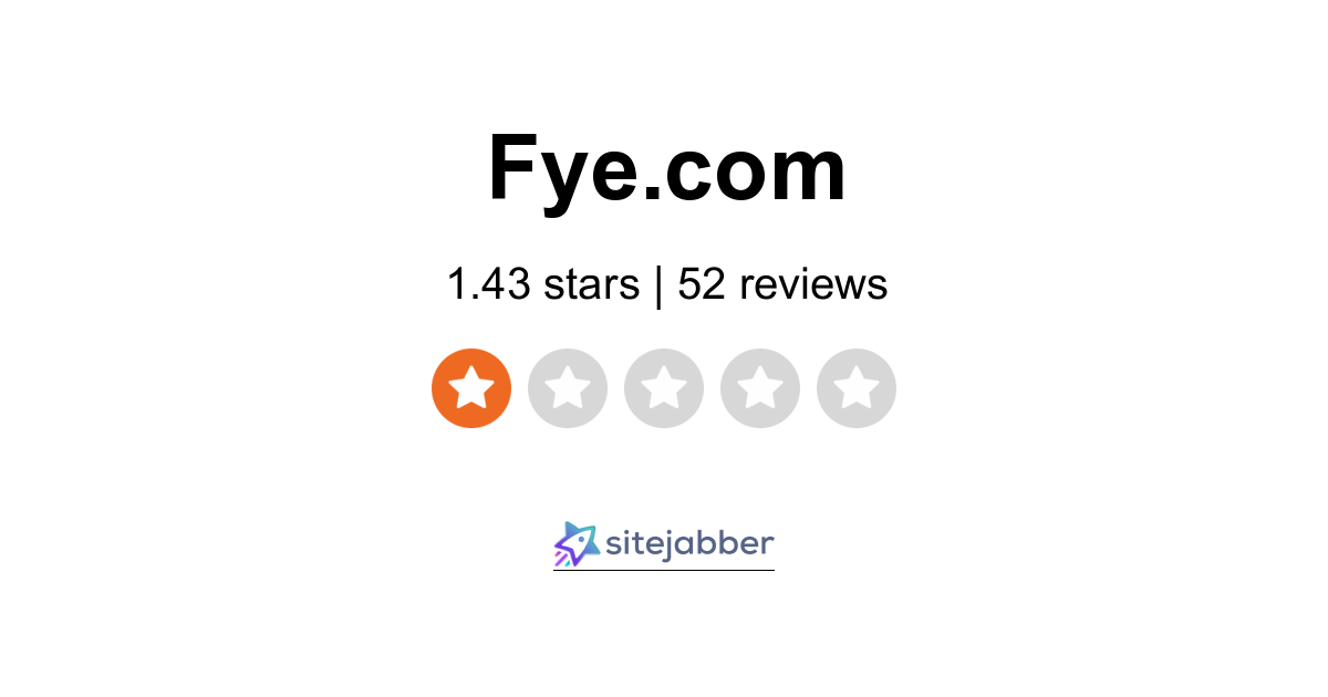 f.y.e. Reviews - Read 52 Customer Reviews of F.y.e. | Sitejabber
