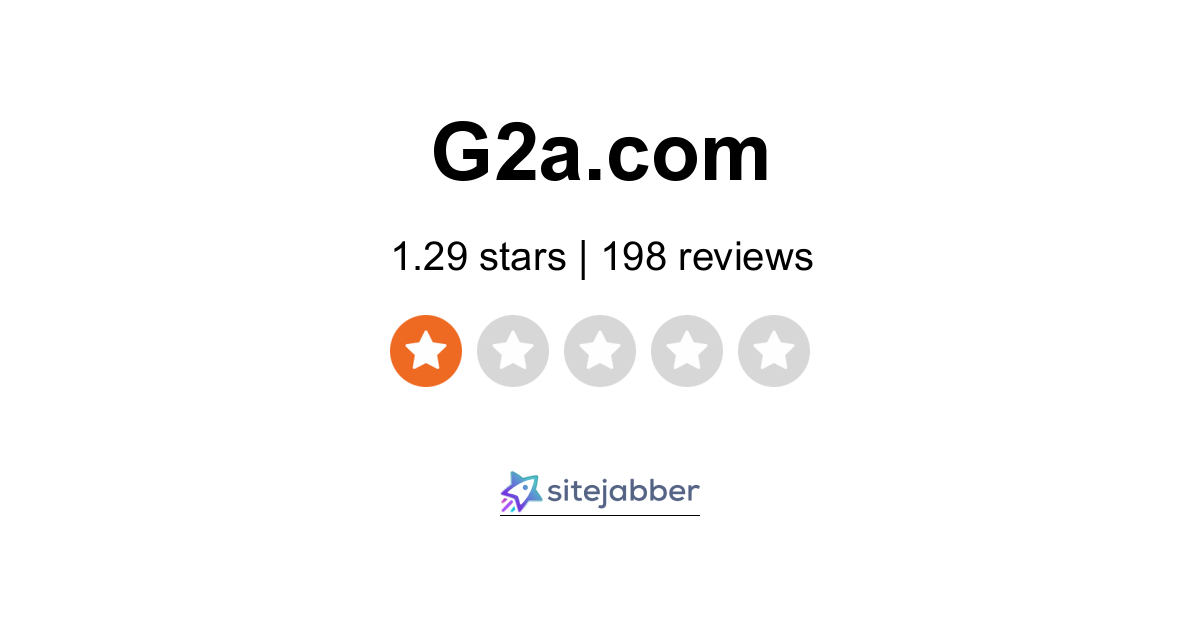 G2A Reviews - Read 198 Customer Reviews of G2A | Sitejabber