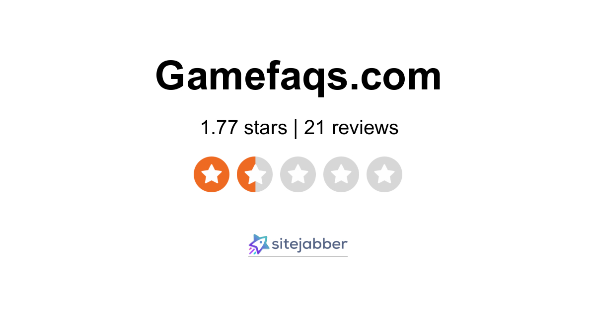 GameFAQs Reviews - Read 21 Customer Reviews of GameFAQs | Sitejabber
