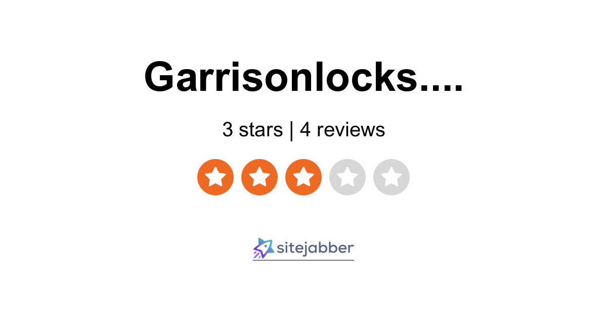 Garrison Locks Reviews - Read 4 Customer Reviews of Garrison Locks ...