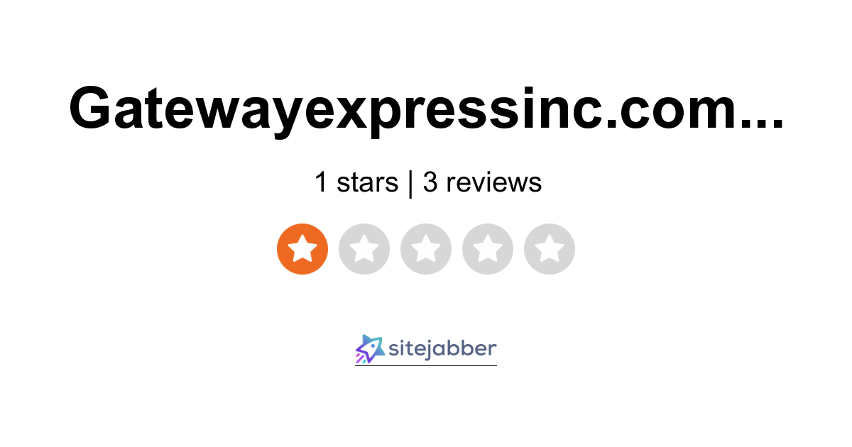 Gateway Express Inc Reviews - Read 3 Customer Reviews of Gateway ...