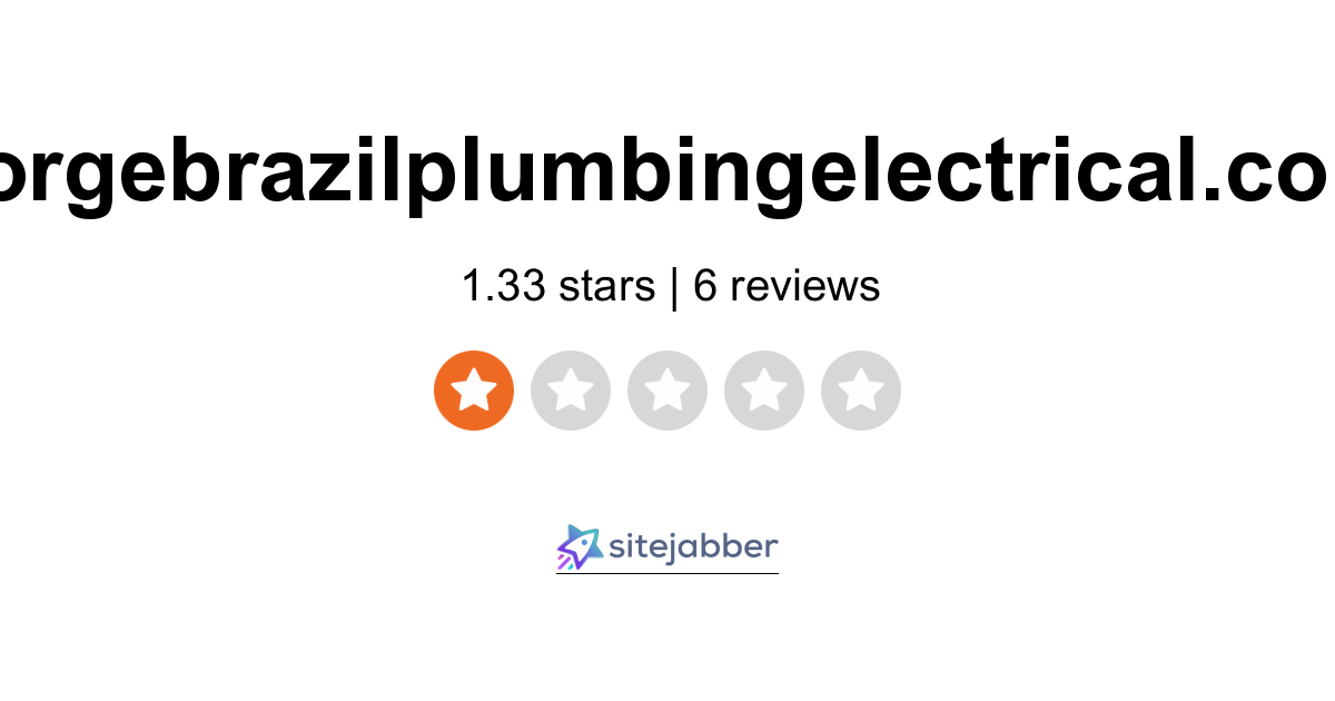 George Brazil Plumbing & Electrical Reviews - Read 6 Customer Reviews ...